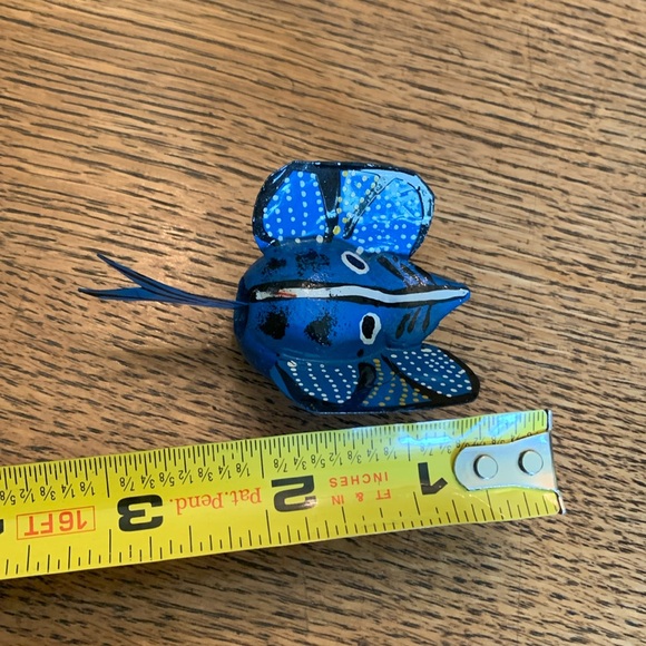 Hand Crafted | Accents | Painted Paper Mache Blue Bird From Mexico W ...